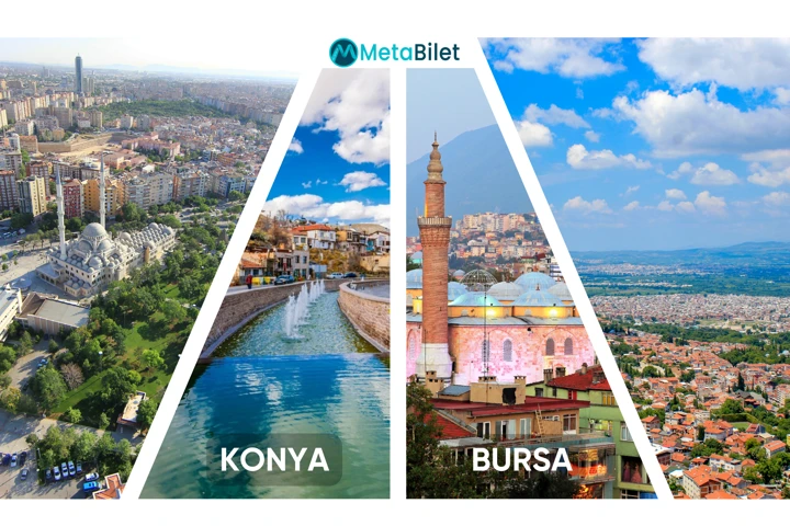 Konya - Bursa Otobüs Bileti | En Uygun Fiyat 1200₺